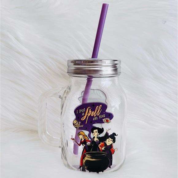 Disney | Accessories | Hocus Pocus Mason Jar | Poshmark